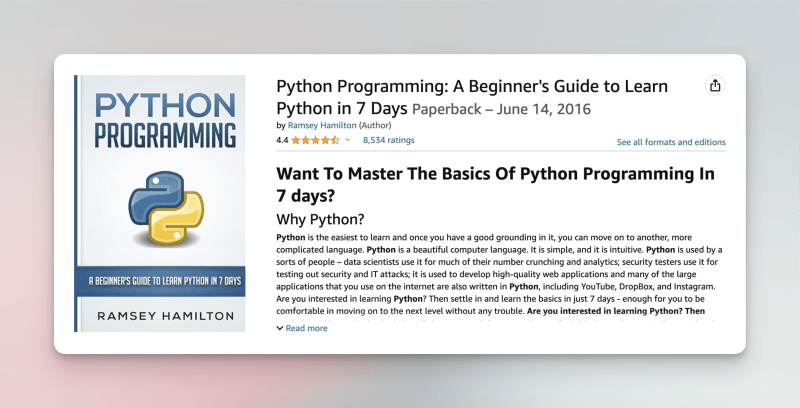 10 Best Books on Python Programming for Beginners – Gaurav Tiwari